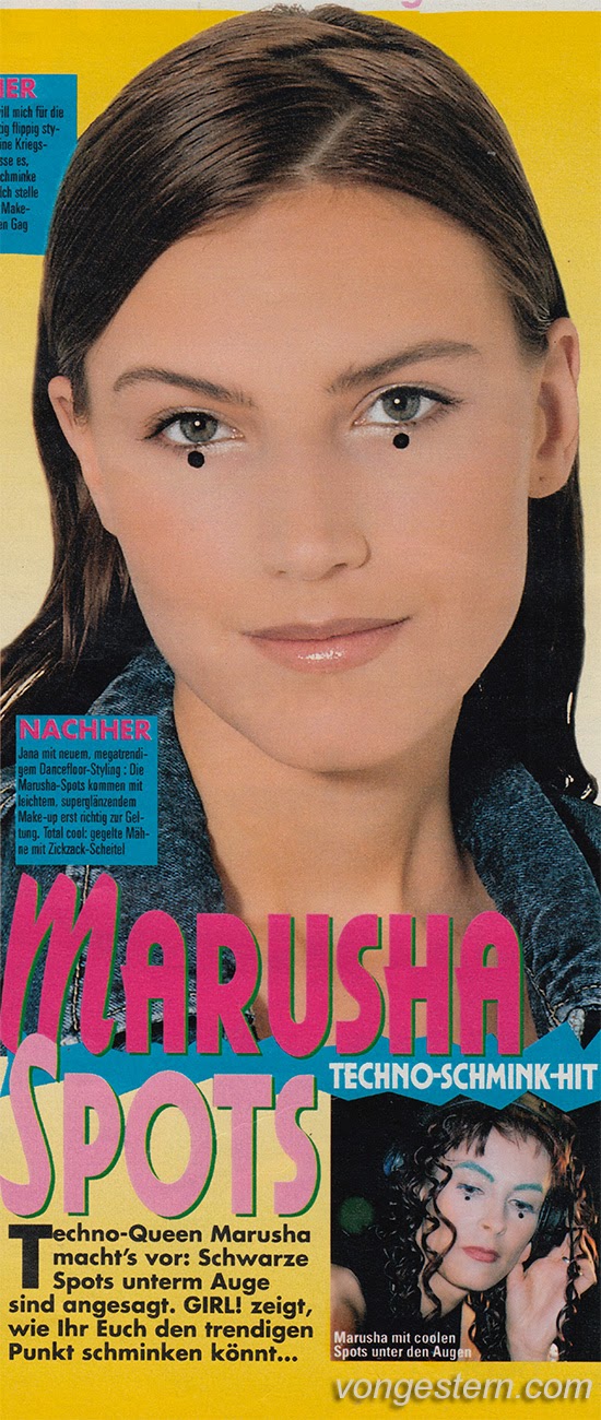 vongestern Blog: DIY: Marusha Spots (1995)