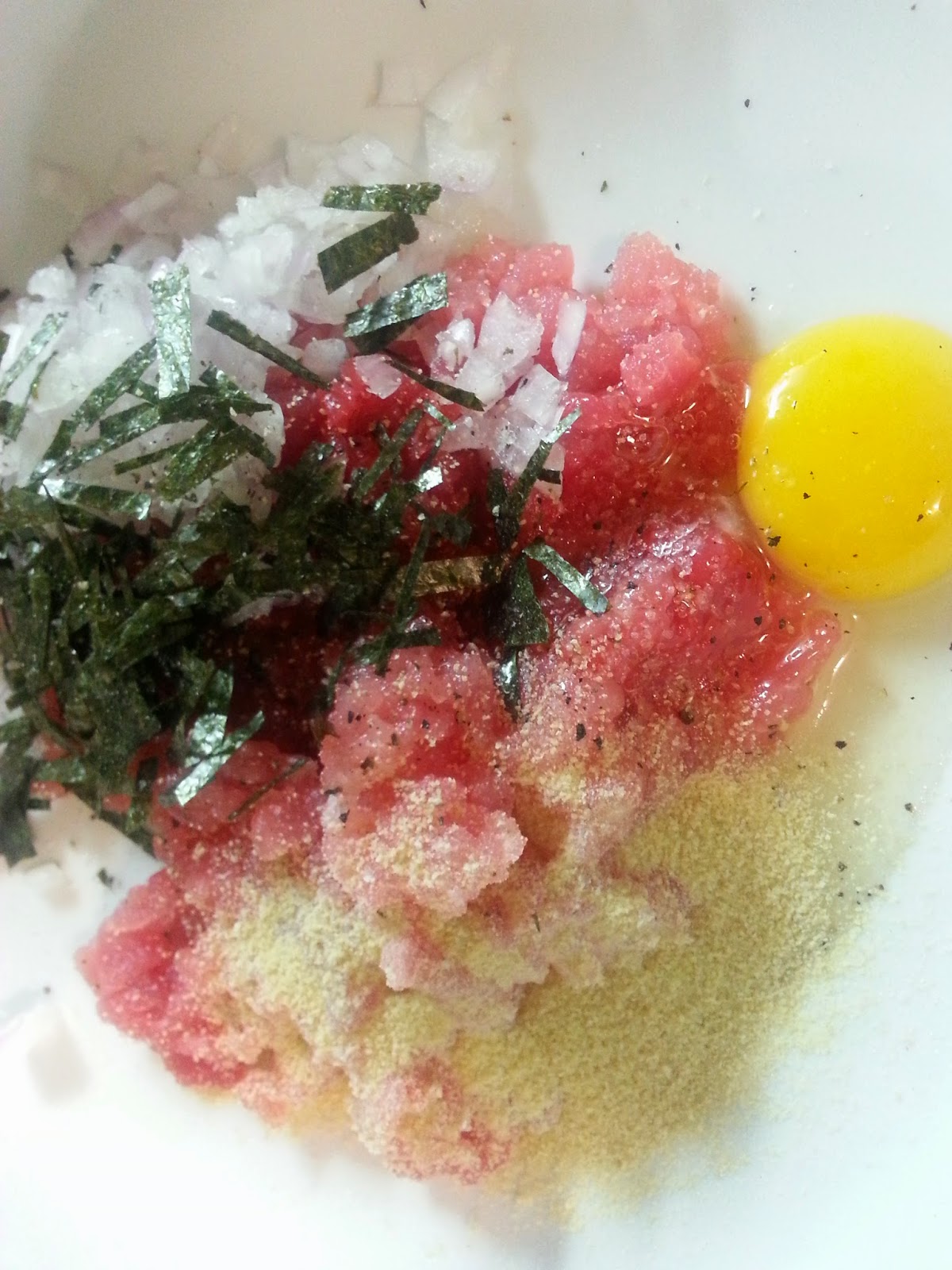 Aikido & Food: Cook easy and good!: Mini hamburguesas de atún con alga Nori