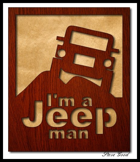 Scrollsaw Workshop: I'm a Jeep man, scroll saw pattern.