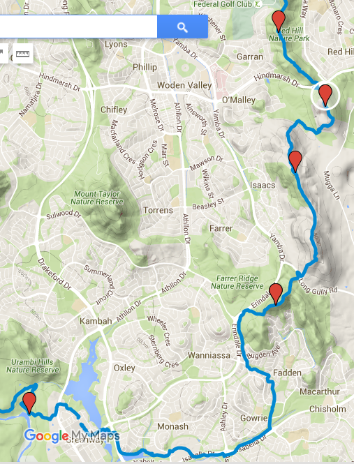 Canberra Centenary Trail (or something like it)