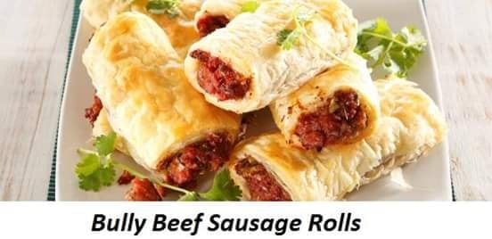 In en om die huis: BULLY BEEF SAUSAGE ROLLS