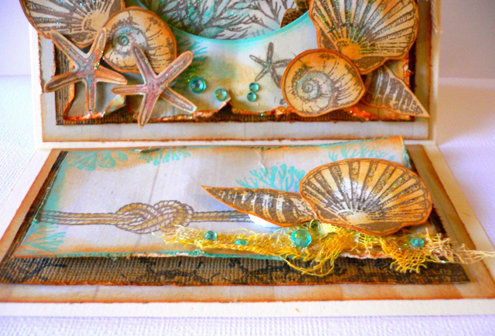 Secrets of the Ocean Card created by Adriana Bolzon - Couture Creations