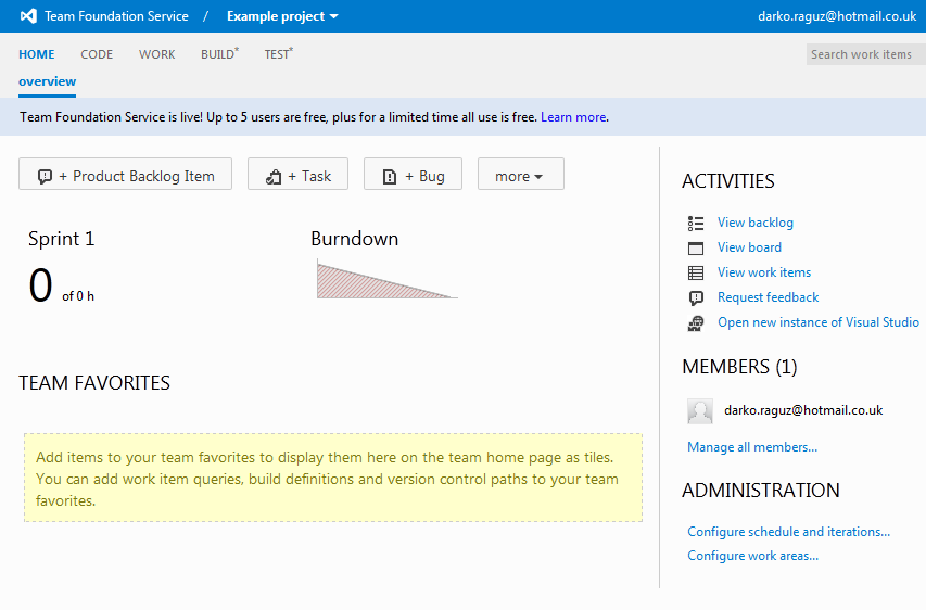 Solved: Solved: How to connect to Microsoft's free Team Foundation Server