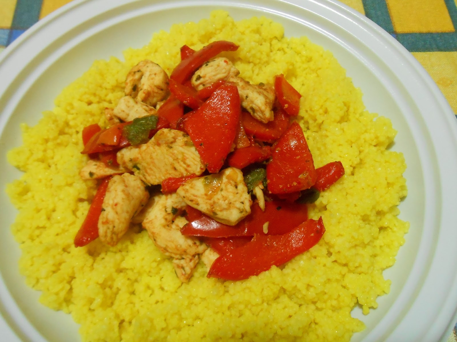 La vita light: couscous al pollo e peperoni