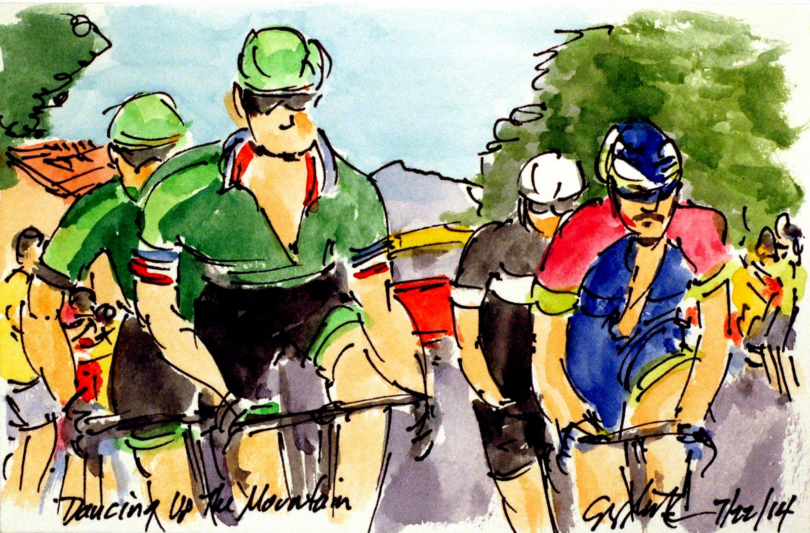 The Art of Cycling: Tour Stage 16: Dancing Up the Mountain