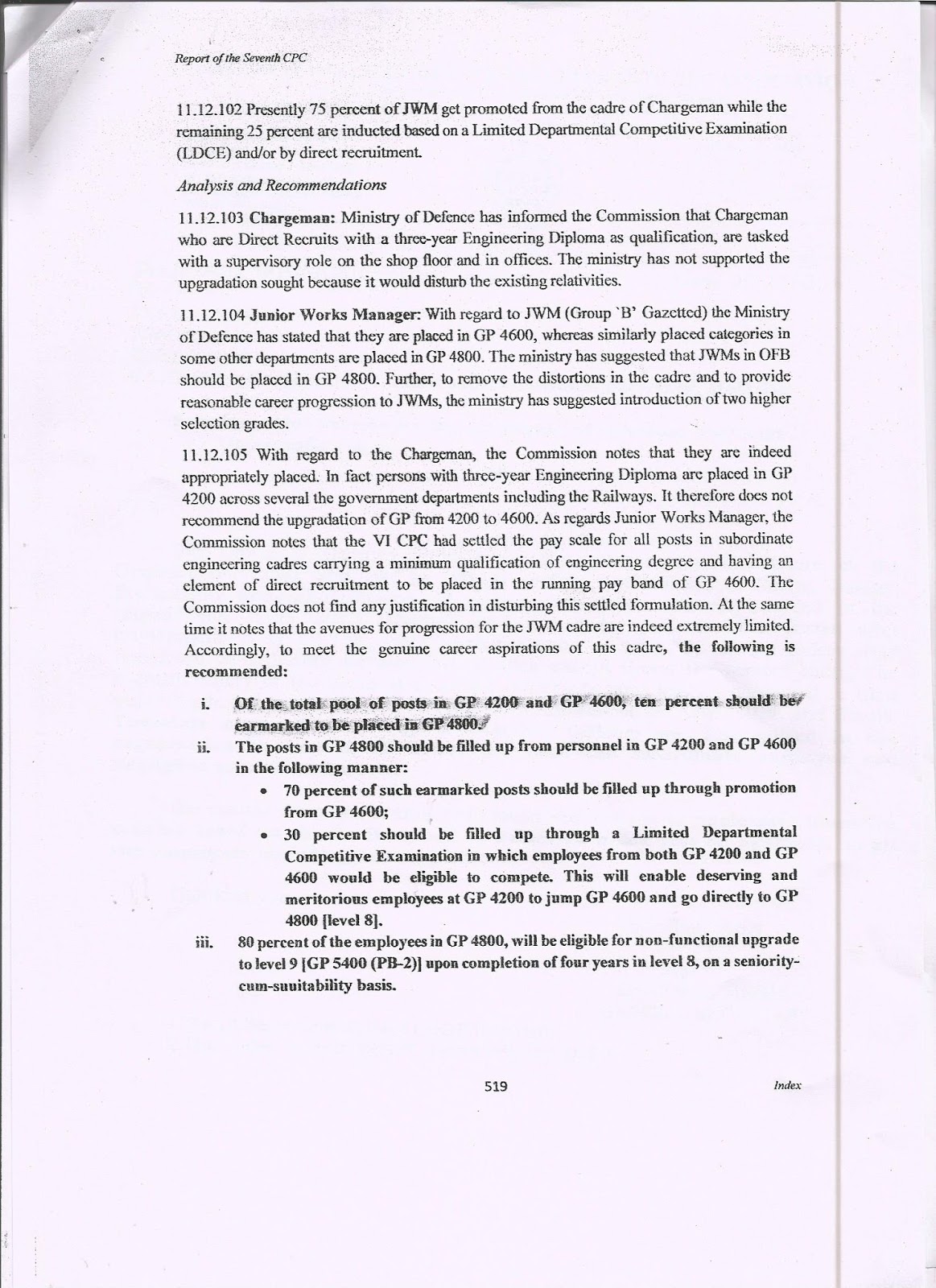 National Defence Group B Gazetted Officers Association: LETTER ON JWM ...