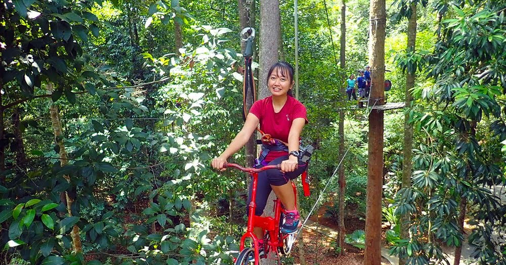 Skytrex Melaka 全马第一个空中自行车就在《马六甲冒险乐园》！