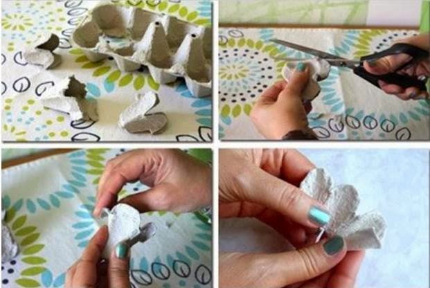 DIY Egg Carton Roses - The Idea King