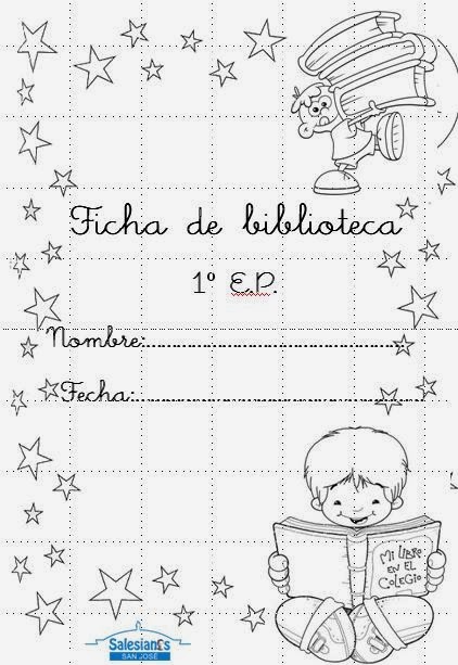 El blog de nuestros peques 1º y 2º : FICHA DE BIBLIOTECA DE 1º E.P