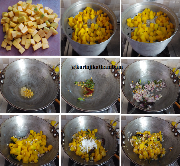 Pumpkin Stir Fry / Poosanikkai Poriyal ~ Kurinji Kathambam