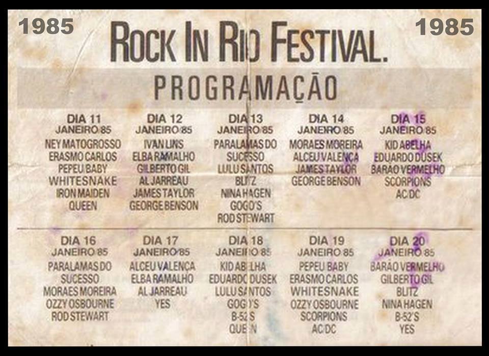 DALVA DAY: * 2015 - HISTORICO DO ROCK RIO DE 1985