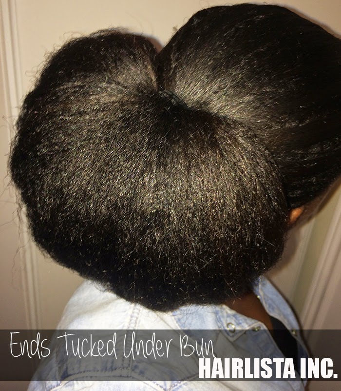Protective Style: Ends Tucked Under Bun - Hairlicious Inc.
