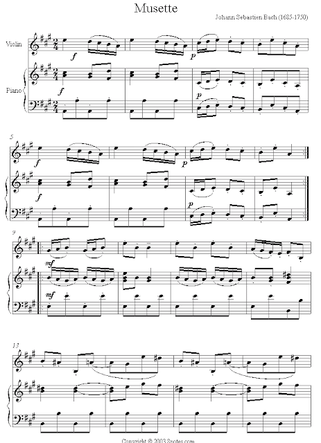 O Blog dos Violinistas: Bach-Musette