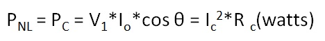 LOSS FORMULAS FOR TRANSFORMERS