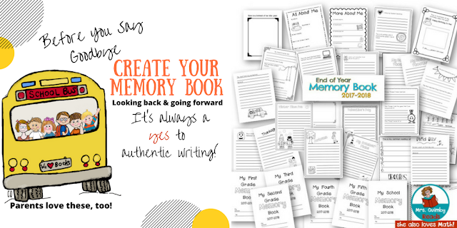 MrsQuimbyReads | Teaching Resources: 5 Ways Creating a Memory Book ...