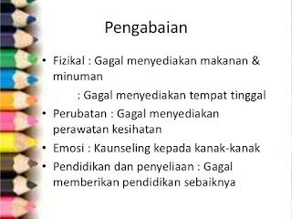isu-isu Pengabaiyan kanak kanak: Pengabaian Kanak-kanak