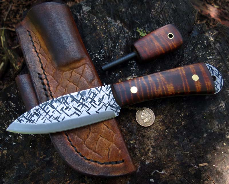 ML Knives Blog: Beavertail Hunting and Skinning knife....Sheath work Info