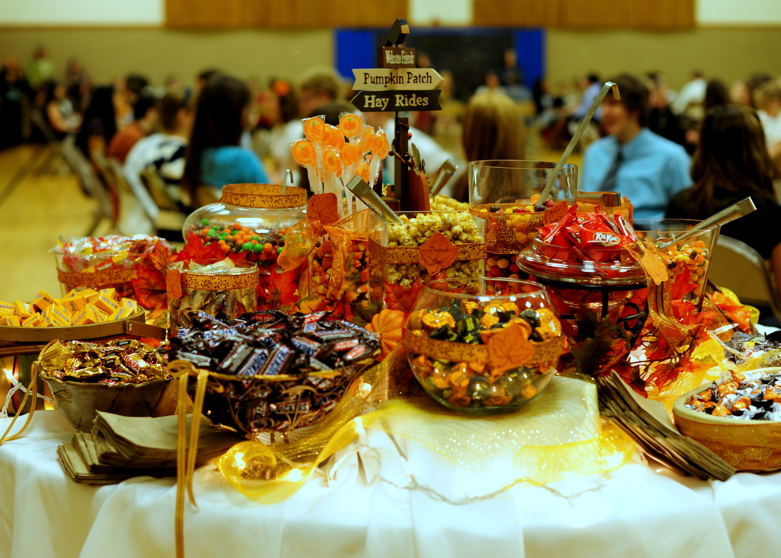 Leafy Tree Tops: Fall/Autumn themed candy buffet- the sequel