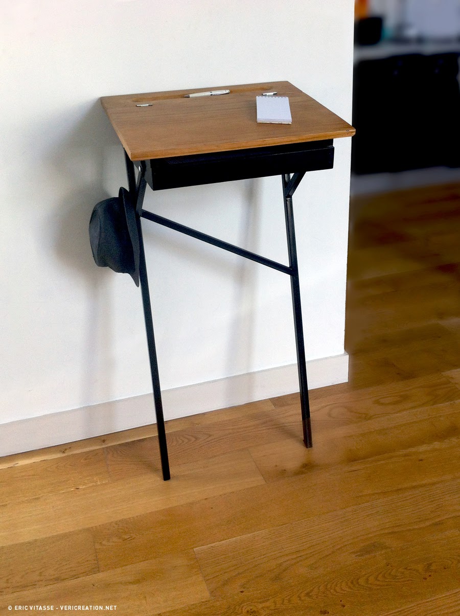 "Bankal" - Pupitre mural | Éric Atelier Design - Création de mobilier ...