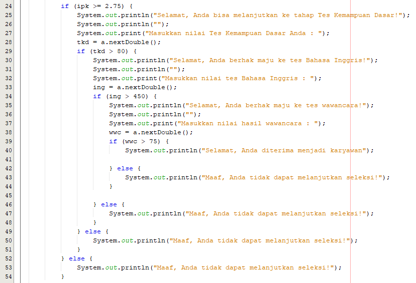 Program Tahap Seleksi Karyawan (Java Netbeans 8.2) ~ Blog Artha-Rosa