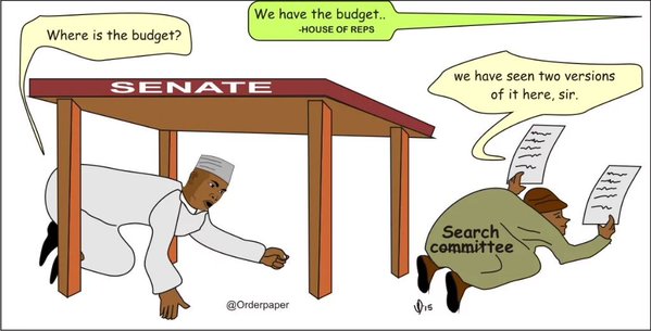 BLOG: JOKE OF THE DAY! - 'MISSING' BUDGET SAGA in cartoon