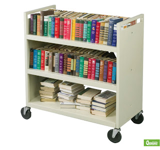 Markerboardsplus: KD Rolling Book Cart w/Shelves