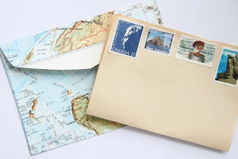 Ladybird Likes...: DIY vintage map letter writing set