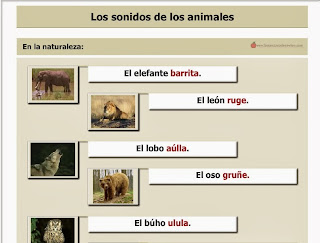 Comunicando: Ficha didáctica: Los sonidos de los animales.