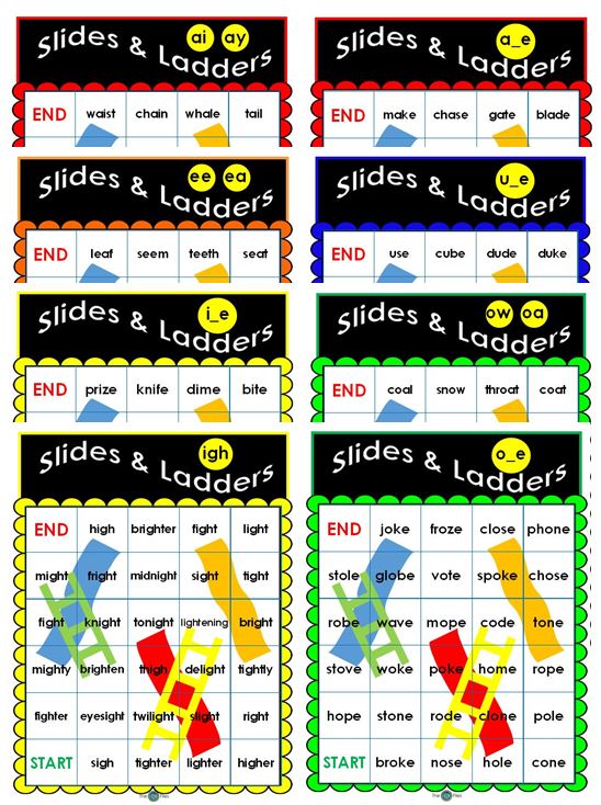 The K Files: Slides and Ladders Long Vowel Games