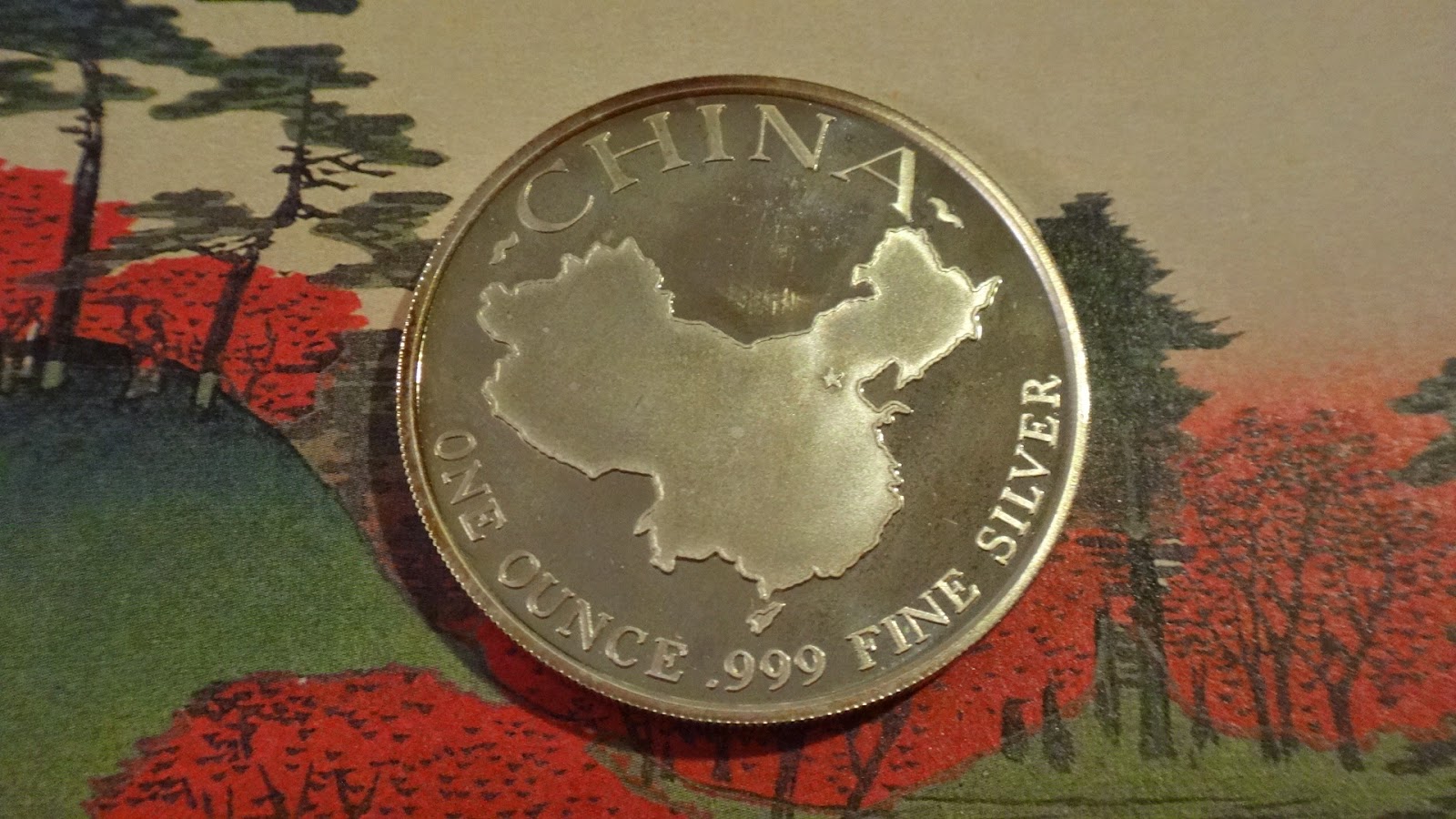 China Silver: 1993 PANDA CHINA SILVER 1oz 999 Bullion Round