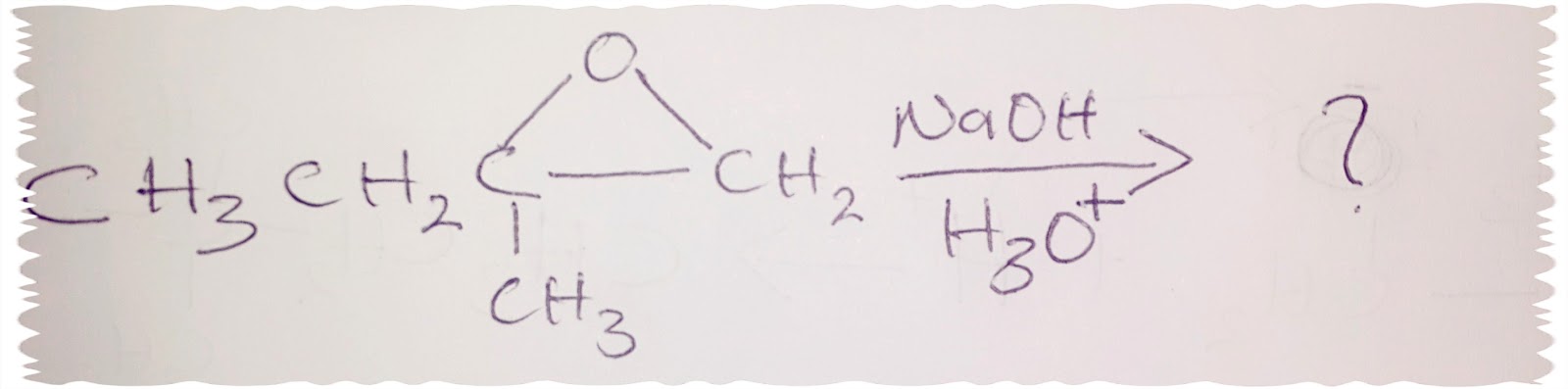 MECHANISM INVOLVING THE OPENING OF EPOXIDES