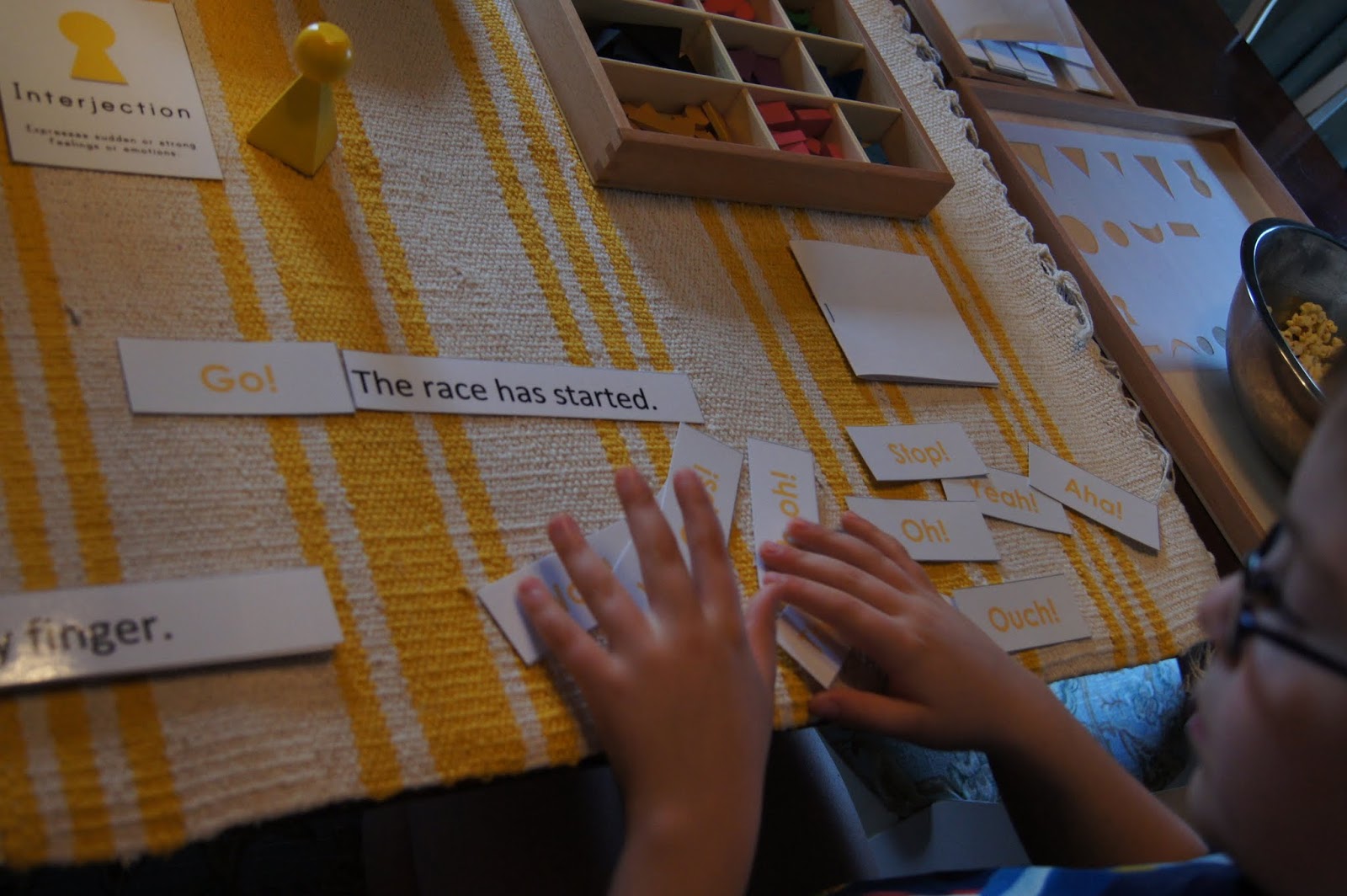 Interjection Introduction, Montessori Grammar At Home - "Making ...