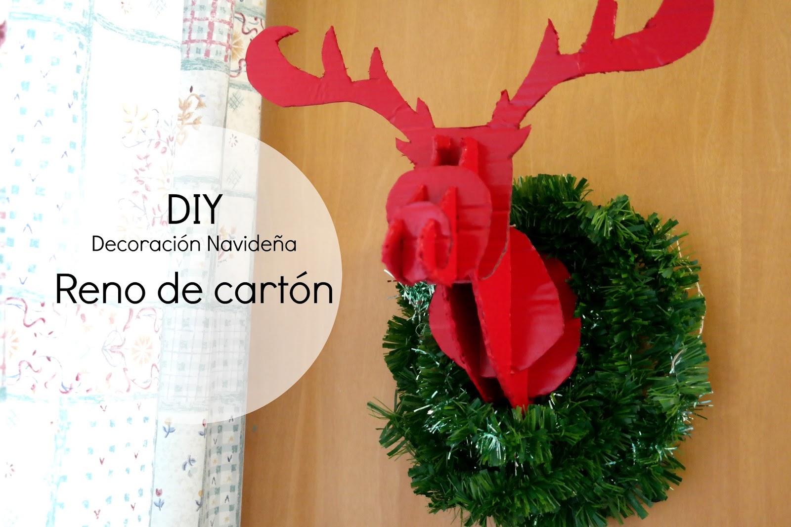 The DIYbook: DIY Decoración Navideña Reno Cartón