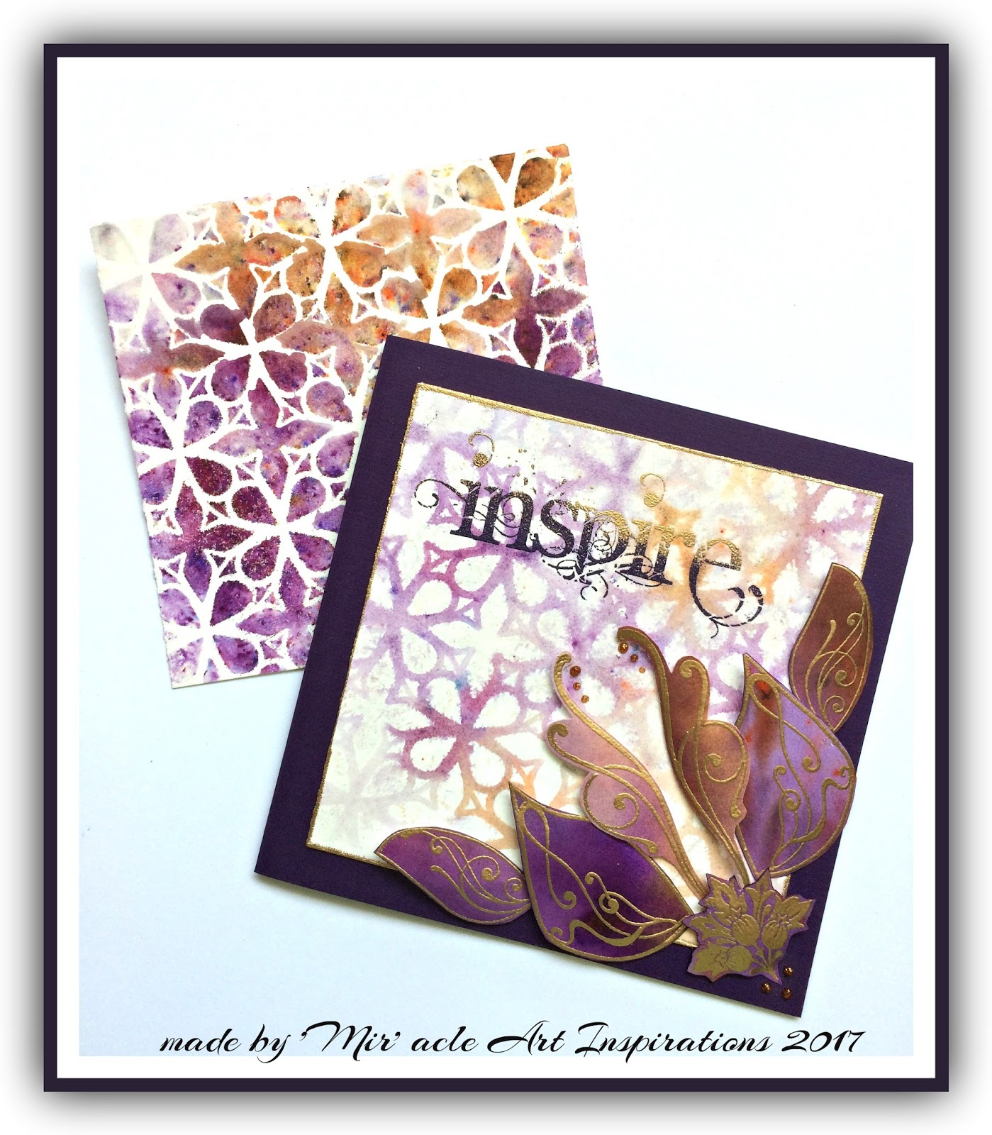 'Mir'acle Art Inspirations: Colourful, stamping, texture and favorite ...