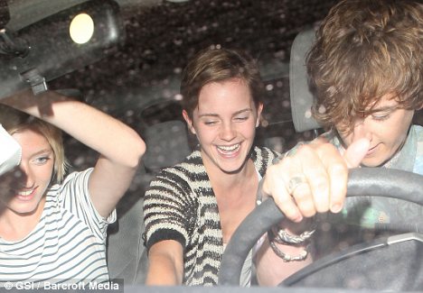 She acts, she models and she can drive from the back seat of a car ...