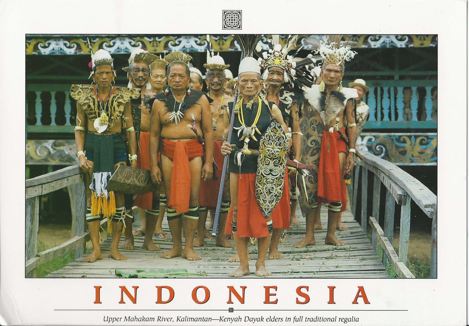 A Journey of Postcards: Indonesian Dayak people