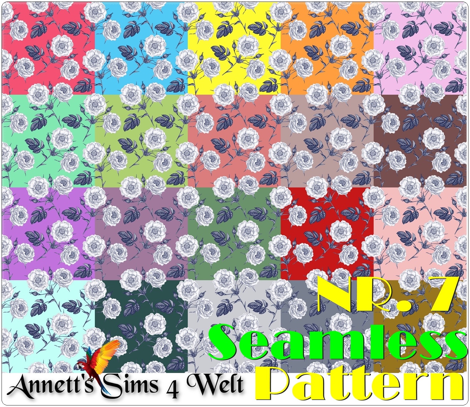 Annett's Sims 4 Welt: Seamless Pattern - Nr. 7