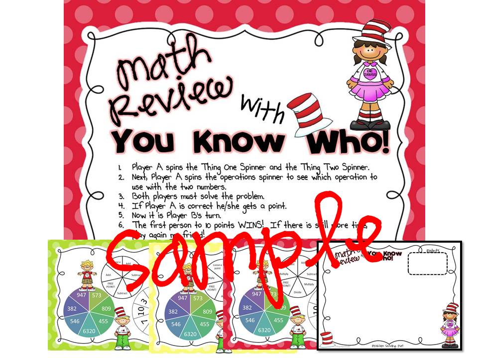 3 Teacher Chicks: Dr. Seuss Day and Winners!