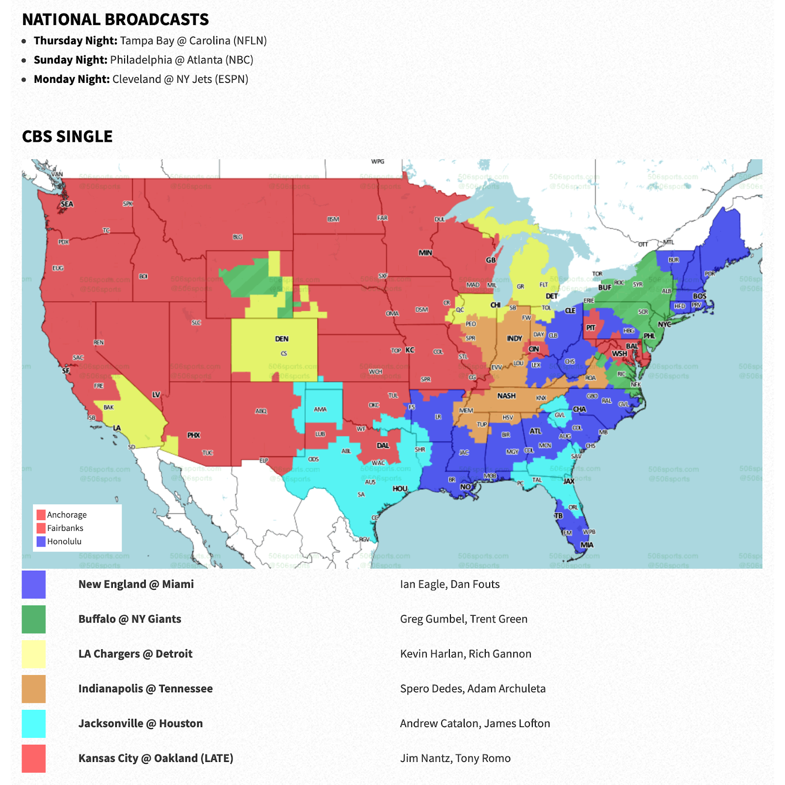 PACKERVILLE, U.S.A.: Week Two TV Maps