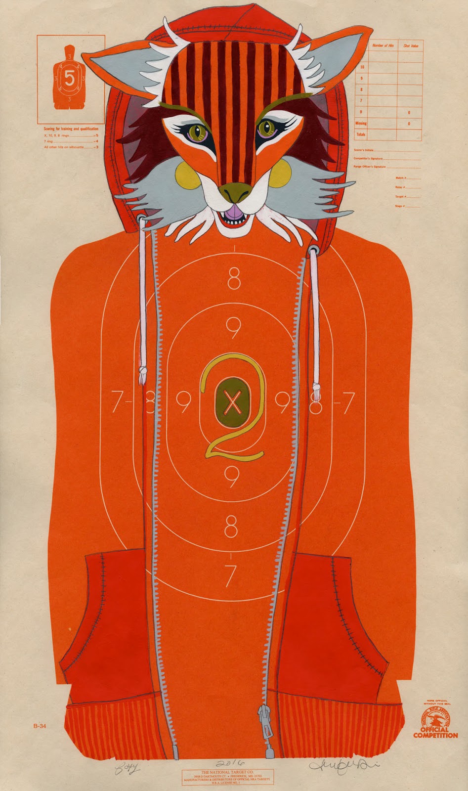 Jennifer Davis Art: Custom Hand-Painted Paper Shooting Targets