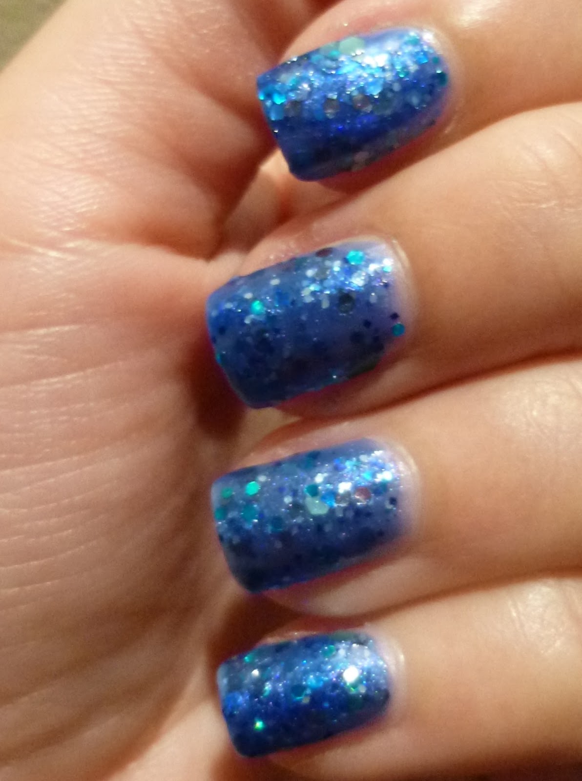 Blue Nails for Autism Awareness featuring Water Works by LynB Designs ...