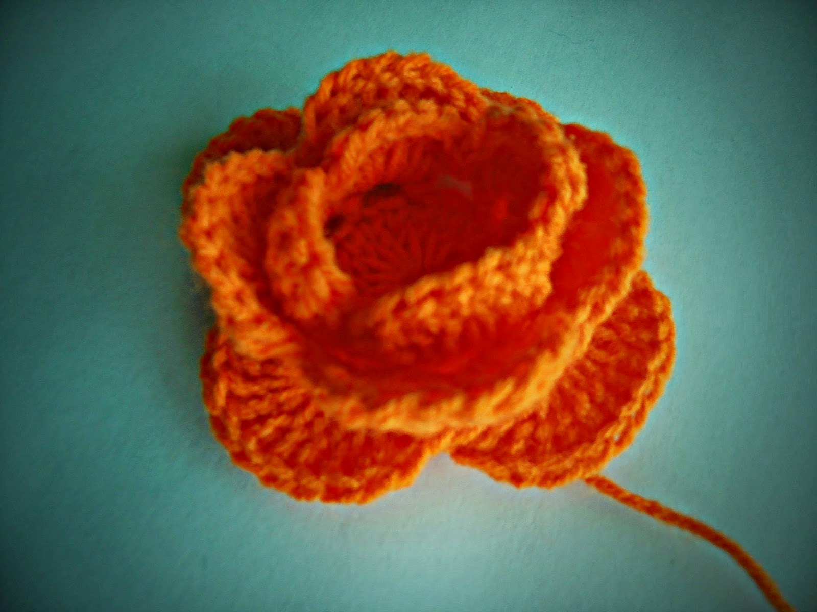 DIELA'S CROCHET: Cara Mengait Bunga Ros