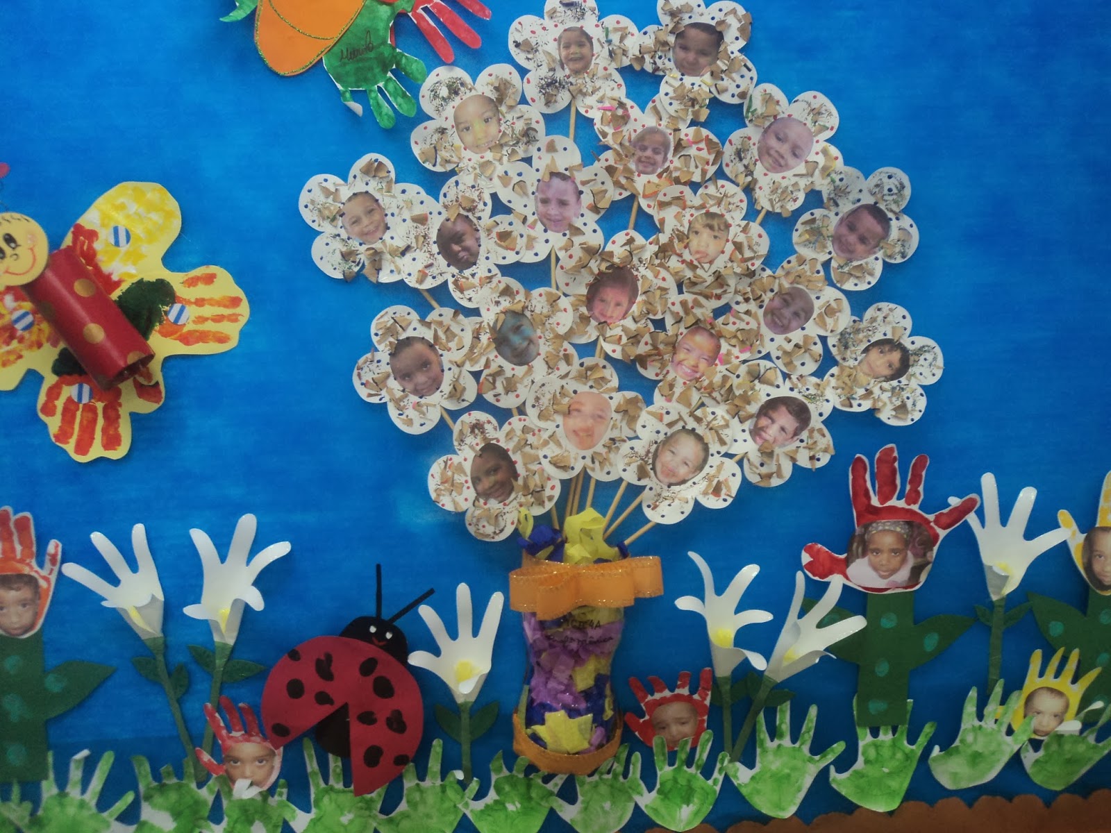 A ARTE DE EDUCAR E ENCANTAR : Painel de Primavera