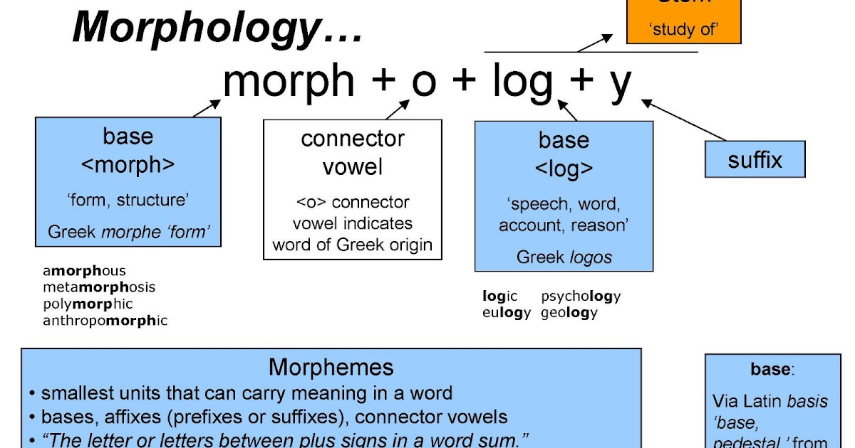 Part of Pure Linguistics - Morphology
