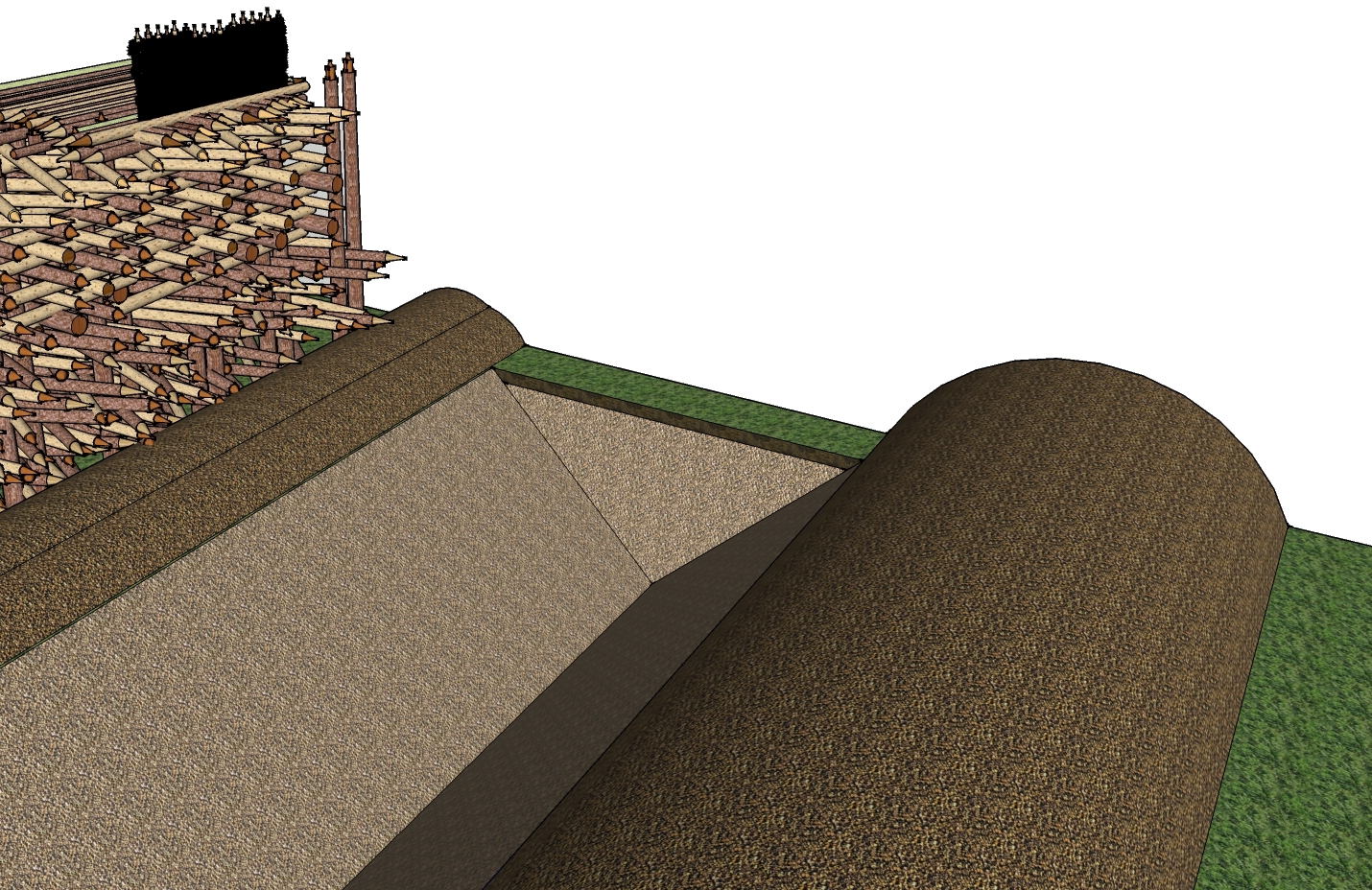 Terra Forming Terra: Virtual Archaeology; A Roman Timber Rampart