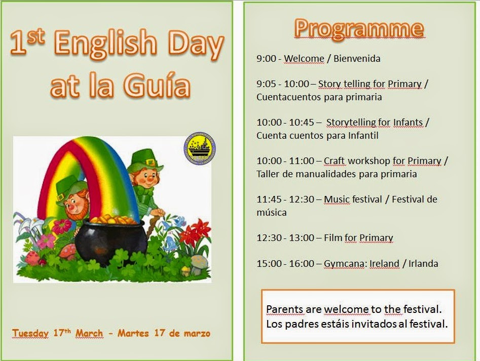 CEIP VIRGEN DE LA GUÍA LHI: English day