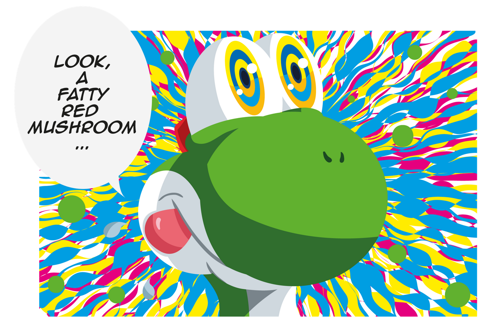 MACHATEO: Yoshi eats a funny mushroom!
