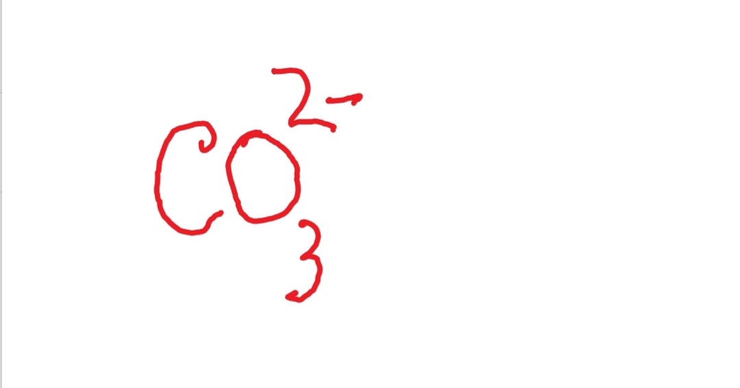 What is the carbonate formula?