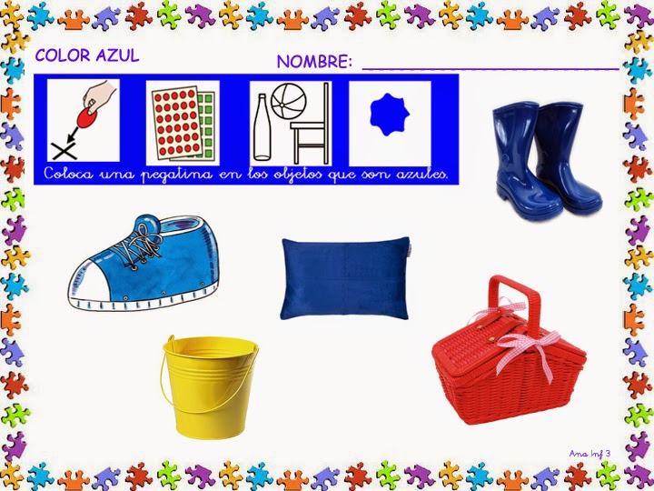 INFANTILES DE ANA V.: LOS COLORES: EL COLOR AZUL