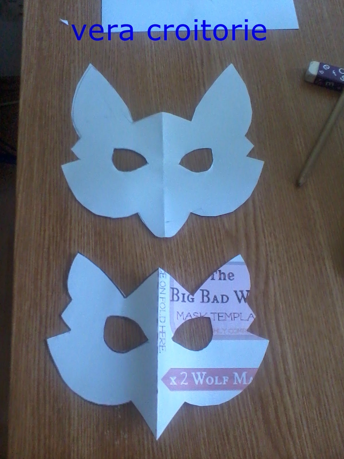 vera croitorie: MASCA DE LUP- COSTUM DE LUP